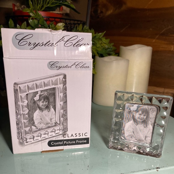 Accents | Nwt Crystal Glass Frame Small | Poshmark